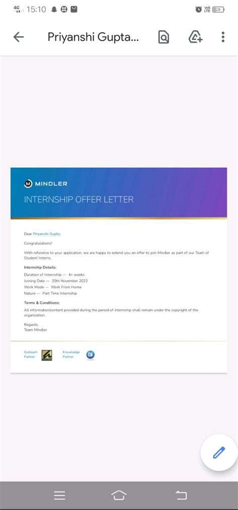 Priyanshi Gupta On Linkedin Already Received It Waiting For Much More Mindler