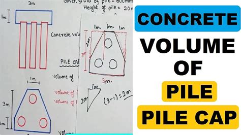 3 Pile Cap Concrete Volume Calculation Civil Construction Videos By
