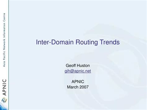 Ppt Inter Domain Routing Trends Powerpoint Presentation Free