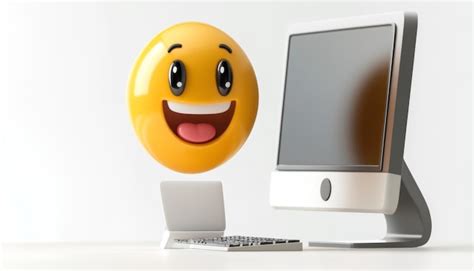 Emoji Of Teaching Computer Software Premium Ai Generated Image