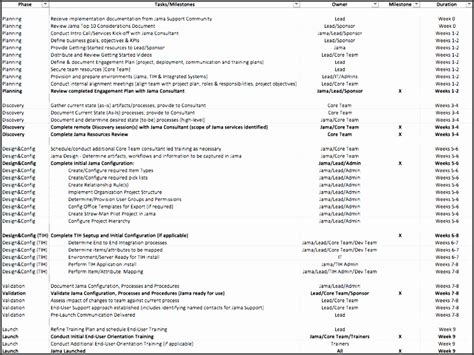 Server Upgrade Project Plan Template