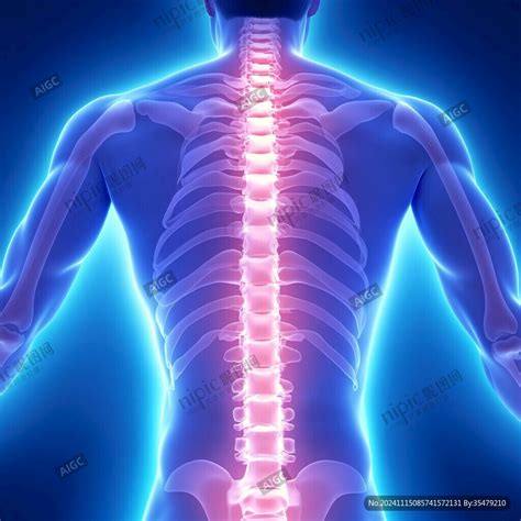 Ai创作图人脊柱 人体的脊椎 人的脊椎 人体脊柱 解剖脊柱 变形的脊柱 强直性脊柱炎 人体背部 人体脊椎 脊柱条件 脊柱弯曲病害 脊柱弯曲危害 人体脊髓 脊柱脊瓜柱 腰椎透视图nipic