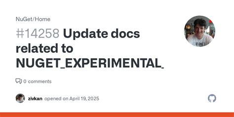Update Docs Related To Nugetexperimentalusenjforfileparsing · Issue 14258 · Nugethome
