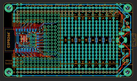 Solderable Project Box Breadboard And Esp32esp8266esp01 Module Breakout
