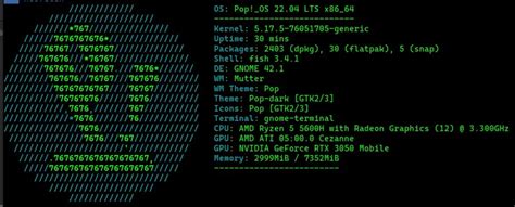 Neofetch In Linux Snap Cool Screenshots Of Your Linux Geeksforgeeks