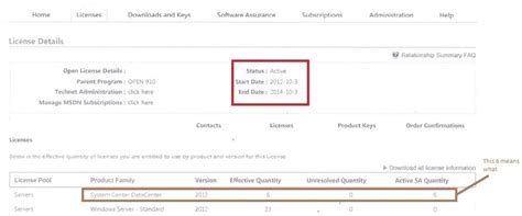 Microsoft System Cener Data Center Licensing Query Software