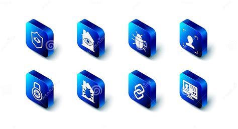 Set House With Eye Scan System Bug Face Recognition Create Account Screen Chain Link System