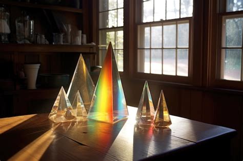 Premium Ai Image Light Refracting Through Glass Prisms Created With
