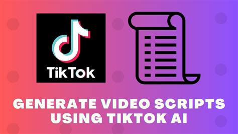 how to generate video scripts using ai with tiktok creative center