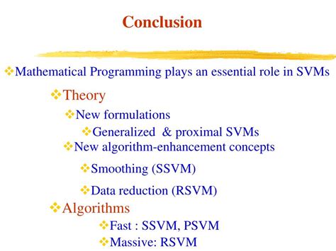 Ppt Mathematical Programming For Support Vector Machines Powerpoint