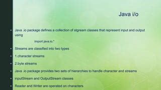 Java Files And Io Streams Ppt