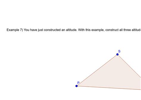 Altitude Geometry Geogebra Tewssql