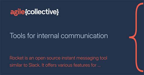 Tools For Internal Communication Agile Collective Staff Handbook