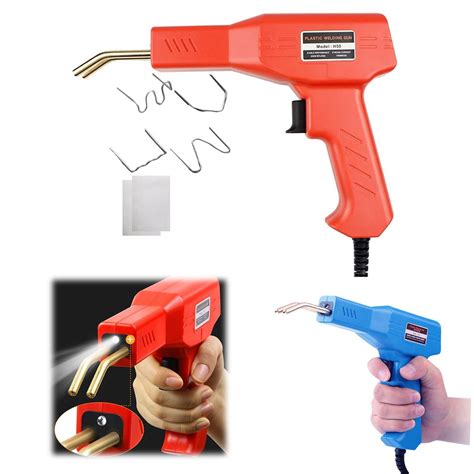 Gbayxj Plastic 400 Hot Stapler Welding Plastic Welding Kit With Carry Case 4types Plastic Diy