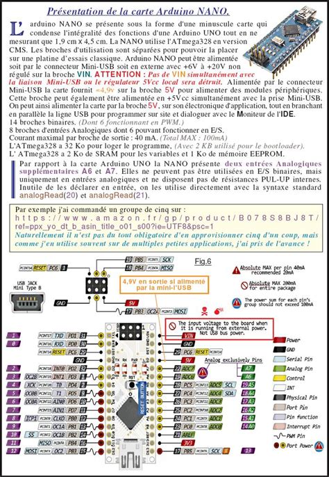 Présentation de la carte Arduino NANO