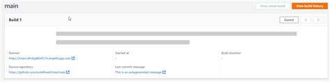amplify points to main branch but still looks for master · issue 1443
