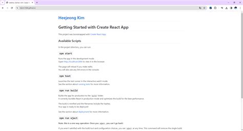 React React Github Pages
