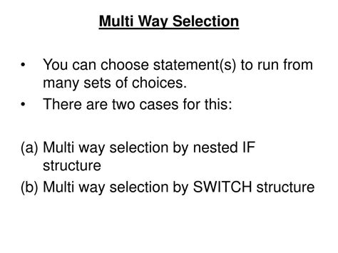 ppt multi way selection powerpoint presentation free download id 4497439