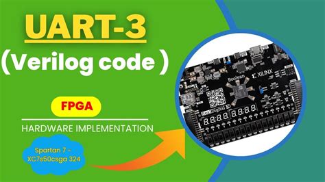 Uart Protocol Part 3 Verilog Code And Hardware Implementation On Fpga Uart Communication