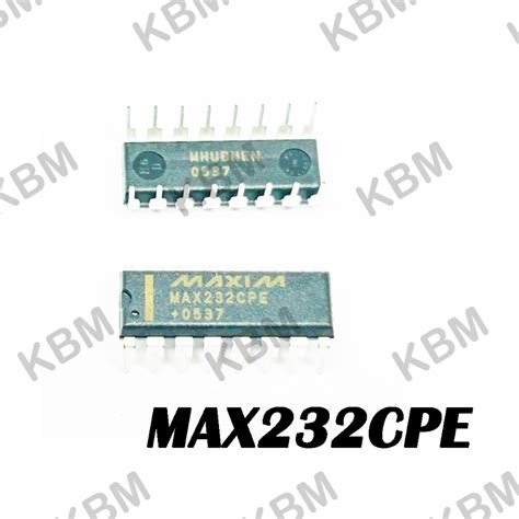 Integrated Circuit Ic Max232cpe Max232c Dip16 Dip Max232 Rs 232 Th แท้ Shopee Thailand