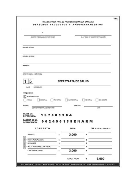 Pago Ventanilla Dpa Enarm Pdf