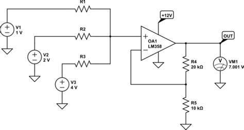 Operational Amplifier Single Supply Non Inverting Op Amp For Summing