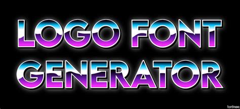 Logo Font Generator Text Effect And Logo Design Font