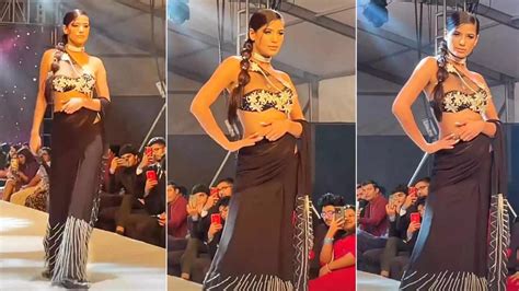 Poonam Pandey Slays In A Hot Black Saree Unimpressed Netizens Troll Her Hindi Movie News