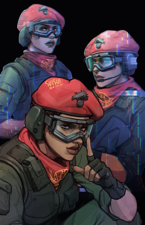 Alibi Rainbow Six Siege Drawn By Suisuiagain Danbooru