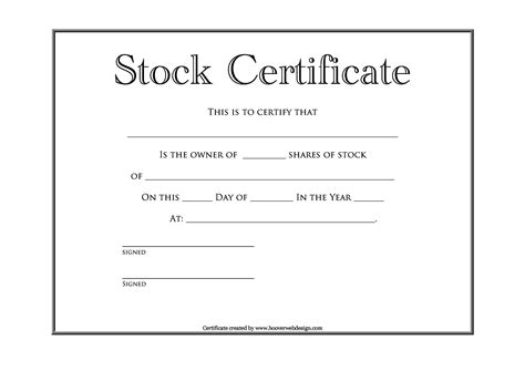 40 Free Stock Certificate Templates Word Pdf Templatelab