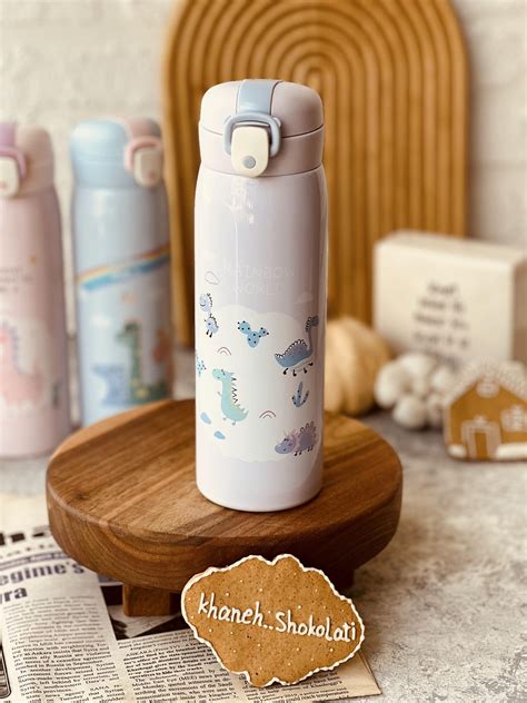 خرید تراول ماگ فانتزی طرح دایناسور درب قفلی کد0080 خانه شکلاتی