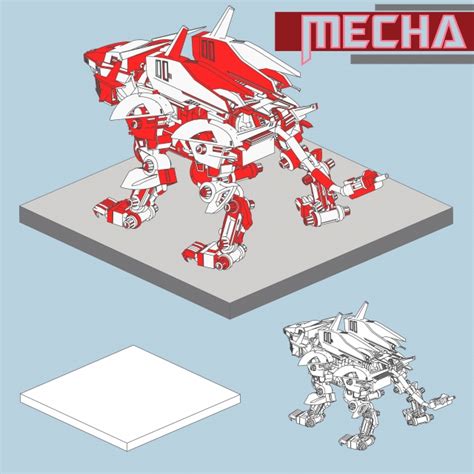 아이소 메트릭 전투 로봇 고품질 전투 로봇 흰색 배경 벡터 일러스트 레이 션에 고립 로봇 미래 금속 Png 일러스트 및 벡터 에 대한 무료 다운로드 Pngtree