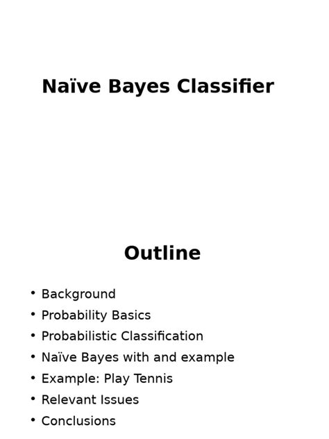 Lecture09 Naive Bayes Classifier Pdf