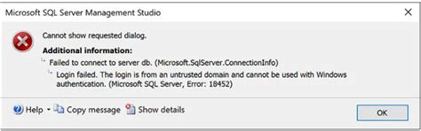 Replication Setup Login Failed The Login Is From An Untrusted Domain And Cannot Be Used With