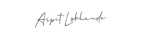 95 Arpit Lokhande Name Signature Style Ideas New Online Signature