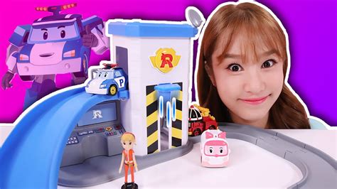 로보카폴리 브룸스타운에 폴리 주차타워가 생겼어요 지니 Youtube