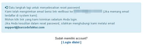 Reset Lupa Password PANDUAN SCAN E FAKTUR