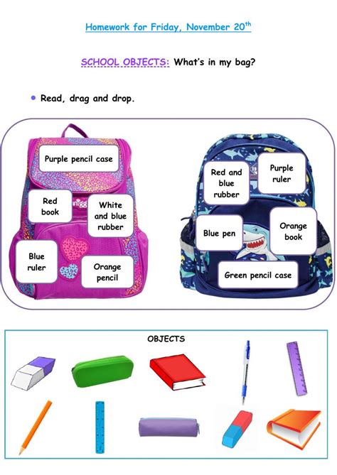 Revision School Objects Worksheet Artofit Revision School Objects Worksheet Artofit