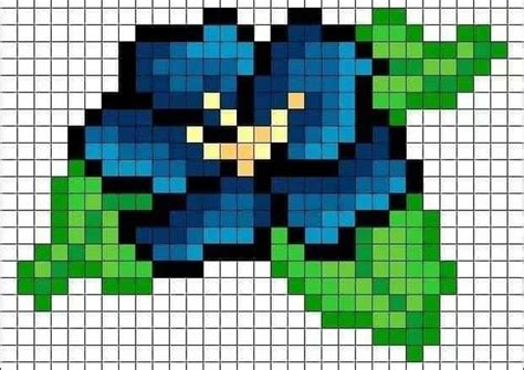 Рисунки по клеточкам цветы