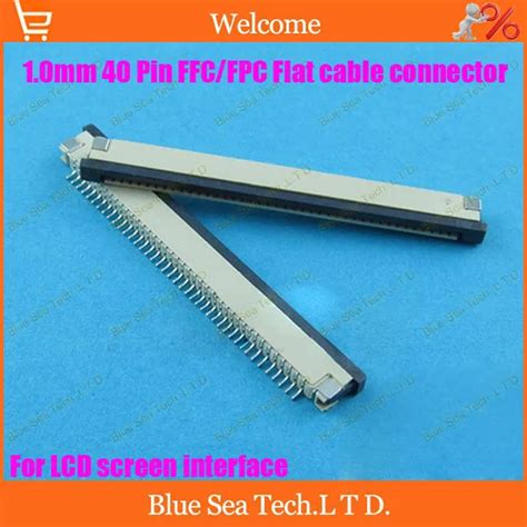 Free Shipping Pcs Fpc Ffc Connector Cable Socket Pin Mm Connector For Lcd Screen