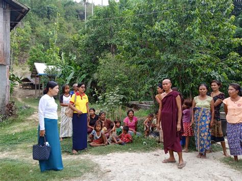 မင်းပြားမြို့နယ်ရှိ ပြည်သူများမုန်တိုင်းခိုလုံရာနေရာများသို့ သွားရောက်က