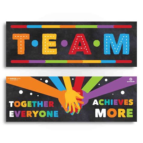 Teamwork Banners And Posters For Classrooms Sproutbrite