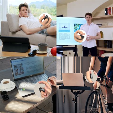 Bluetooth Finger Ring Mouse Wireless Presentation Clicker Tiktok