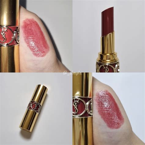 입생로랑 루쥬 볼륍떼 샤인 [154 체스트넛 코르셋] 파워리뷰 By Simple 언니의파우치