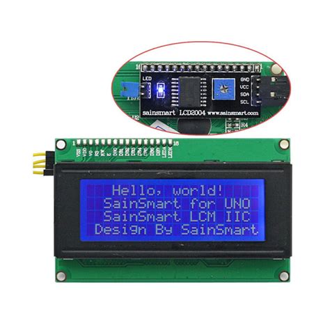 Sainsmart Iici2ctwi Serial 2004 20x4 Lcd Shield Arduino Uno R3