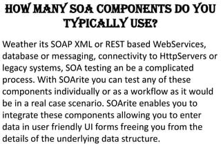 SOA Testing Tools PPT