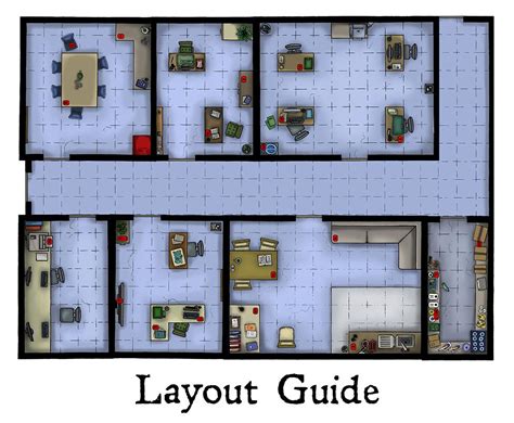 A Modern Office Map Roll20 Marketplace Digital Goods For Online