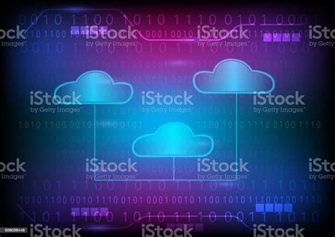 the cloud computing concept with binary code stock illustration download image now
