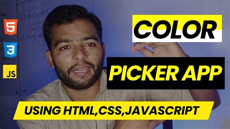 🚀 Html Css Javascript Project Build A Color Picker App From Scratch Youtube