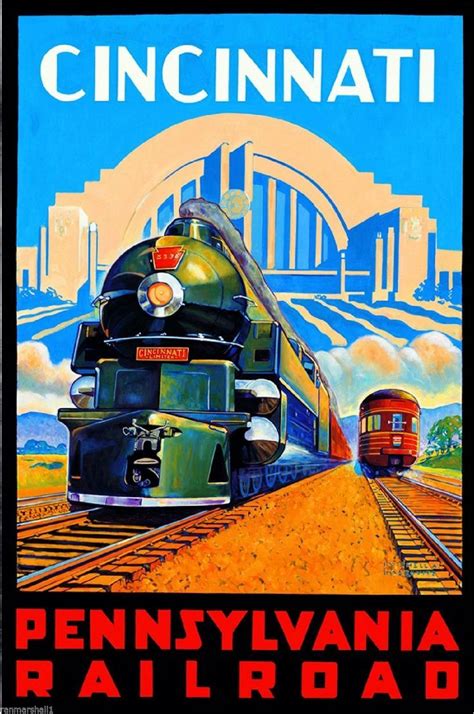 Vintage Railroad Stations Passengers Posters Train Posters Vintage